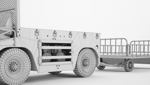 Military Aircraft Tugs 07 3D model - TurboSquid 1744464