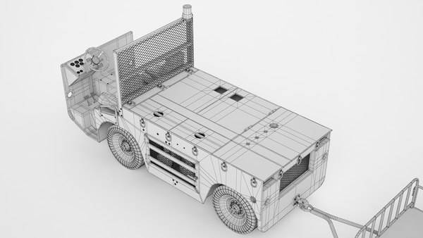 Military Aircraft Tugs 07 3D model - TurboSquid 1744464