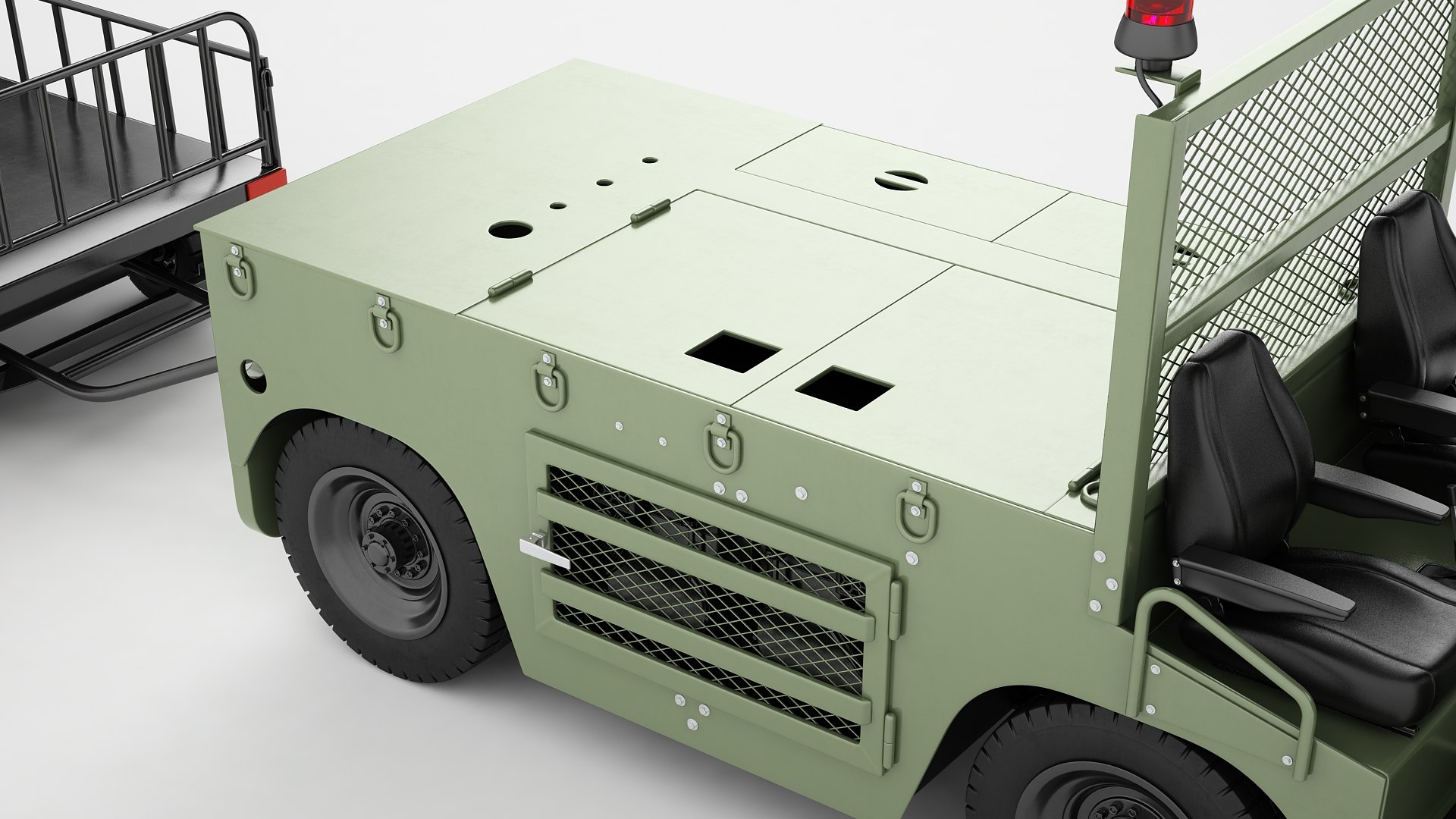 Military Aircraft Tugs 07 3D model - TurboSquid 1744464