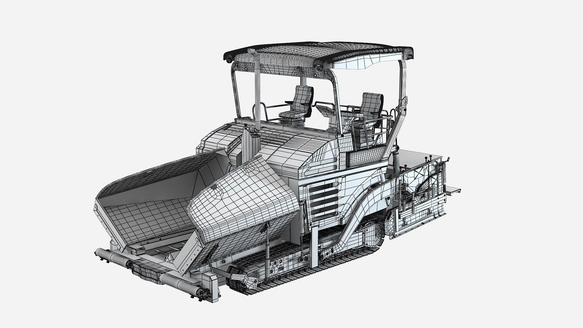 Asphalt Paver 3D Model - TurboSquid 1439453