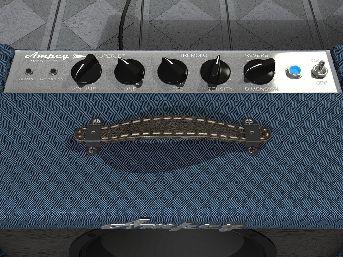 c4d ampeg guitar amp
