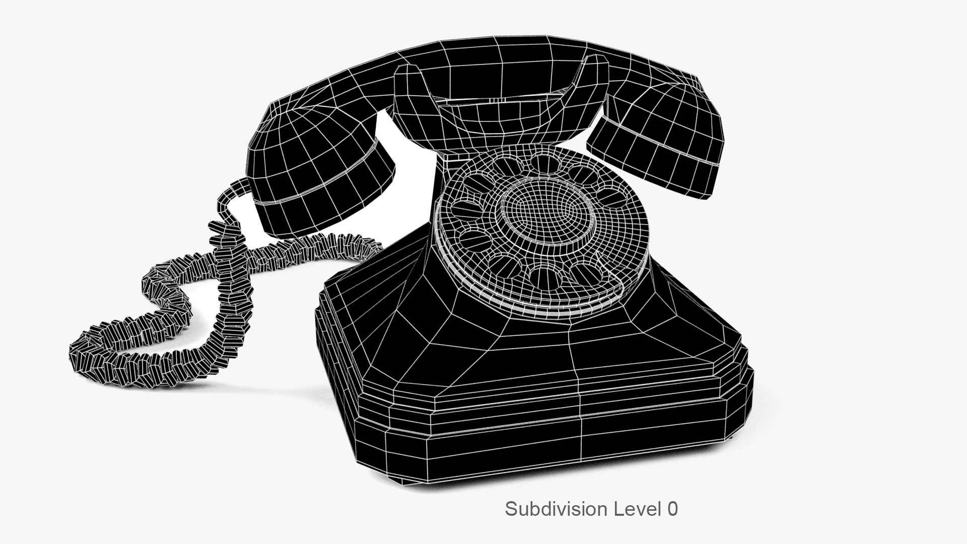 3D Model Rotary Dial Phone - TurboSquid 2191163