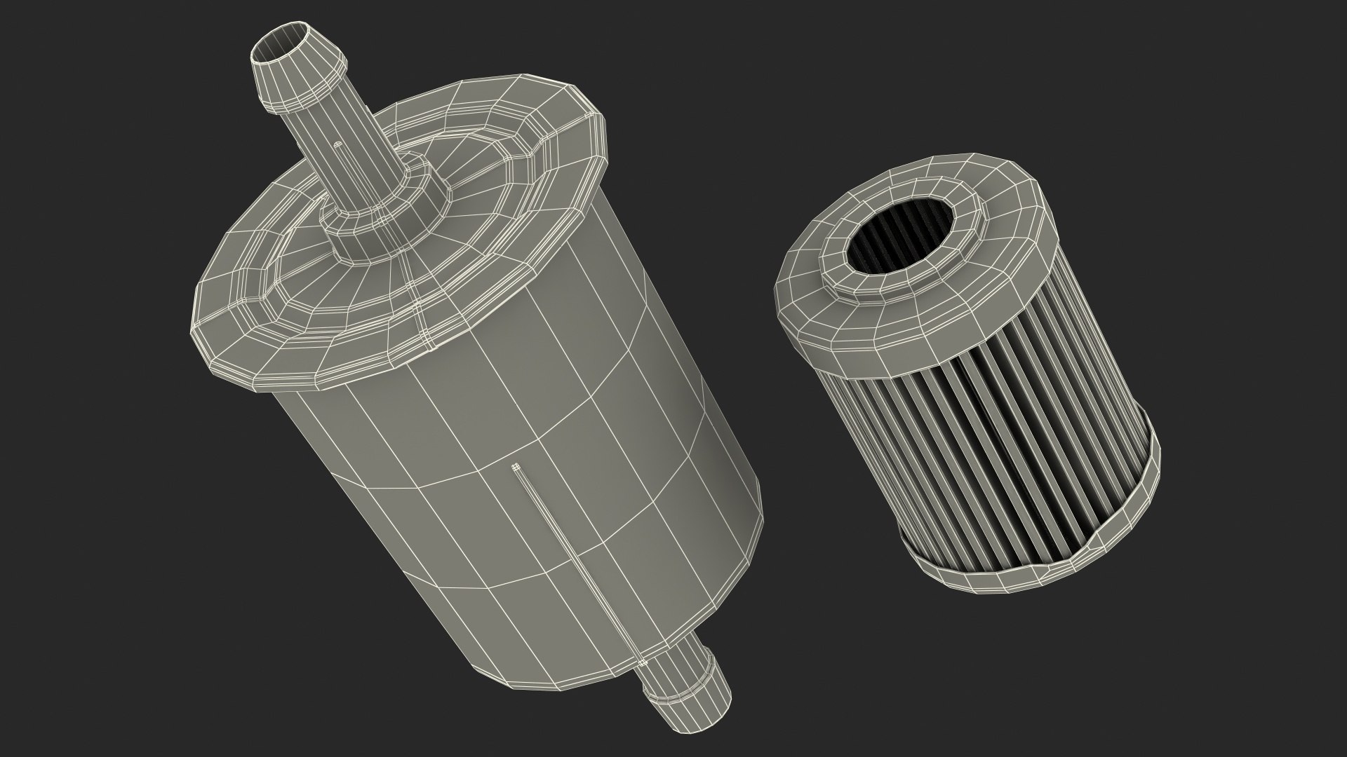 Motorcycle Universal Inline Fuel Filter 3D model - TurboSquid 1749954