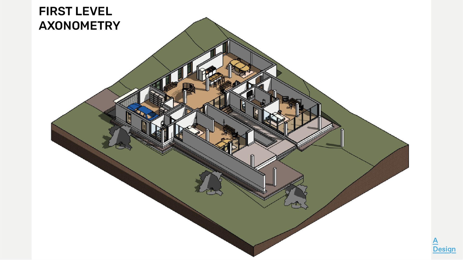 3D Modern House - Revit Model - TurboSquid 2017253