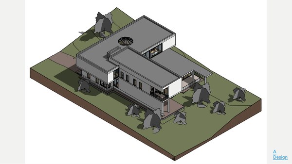 modelo 3d Modern house - Revit model - TurboSquid 2017253