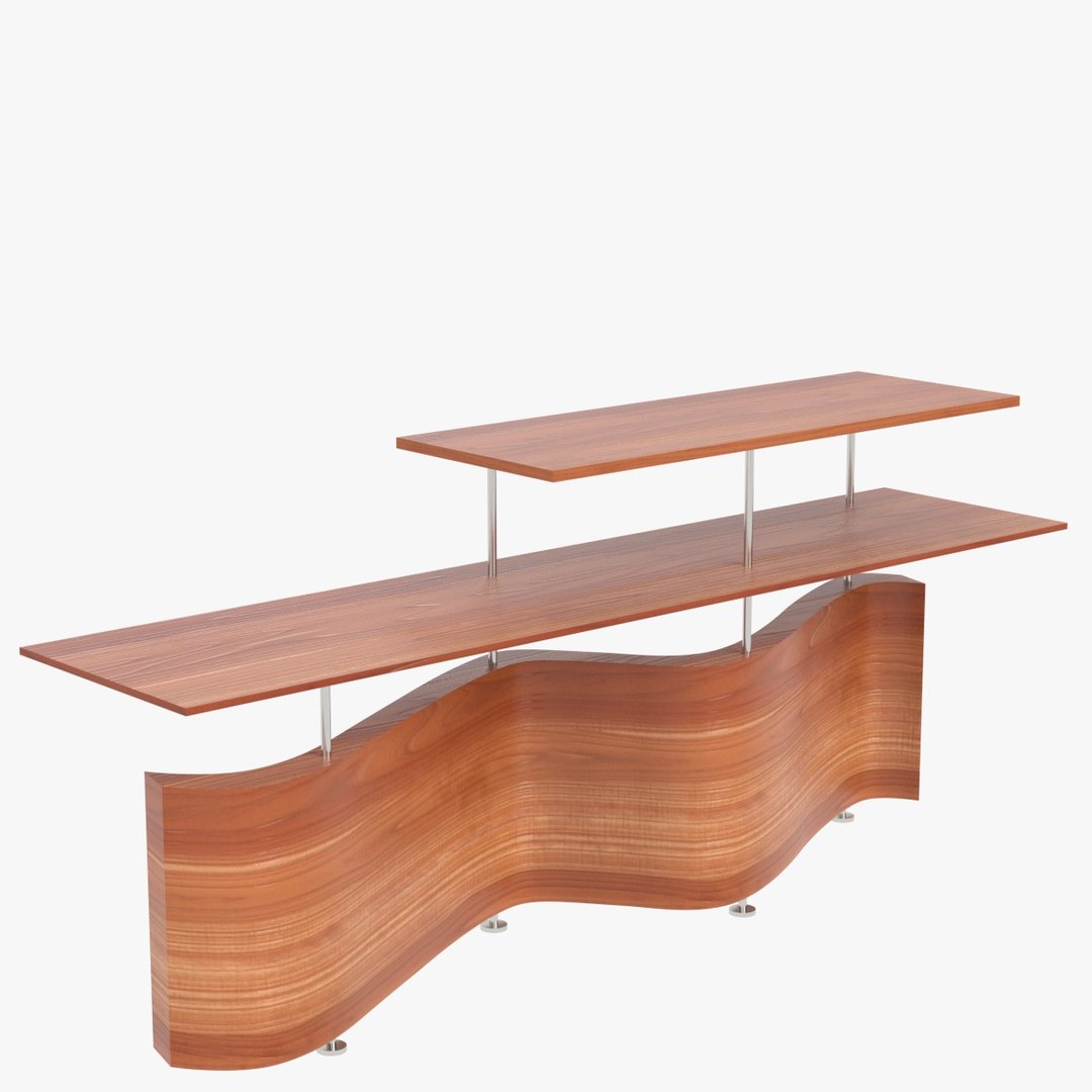 open shelf scene 3d model