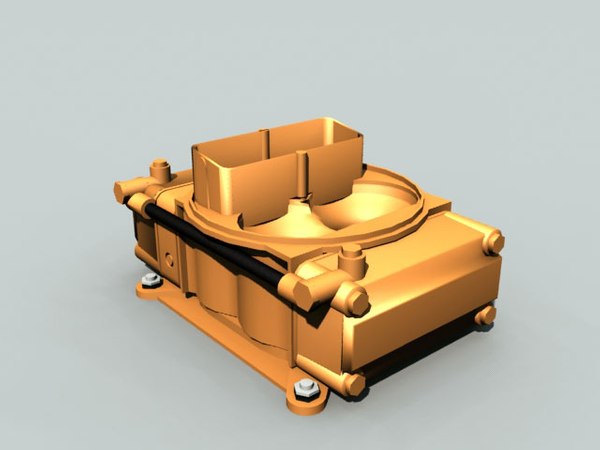 v8 engine 3d model