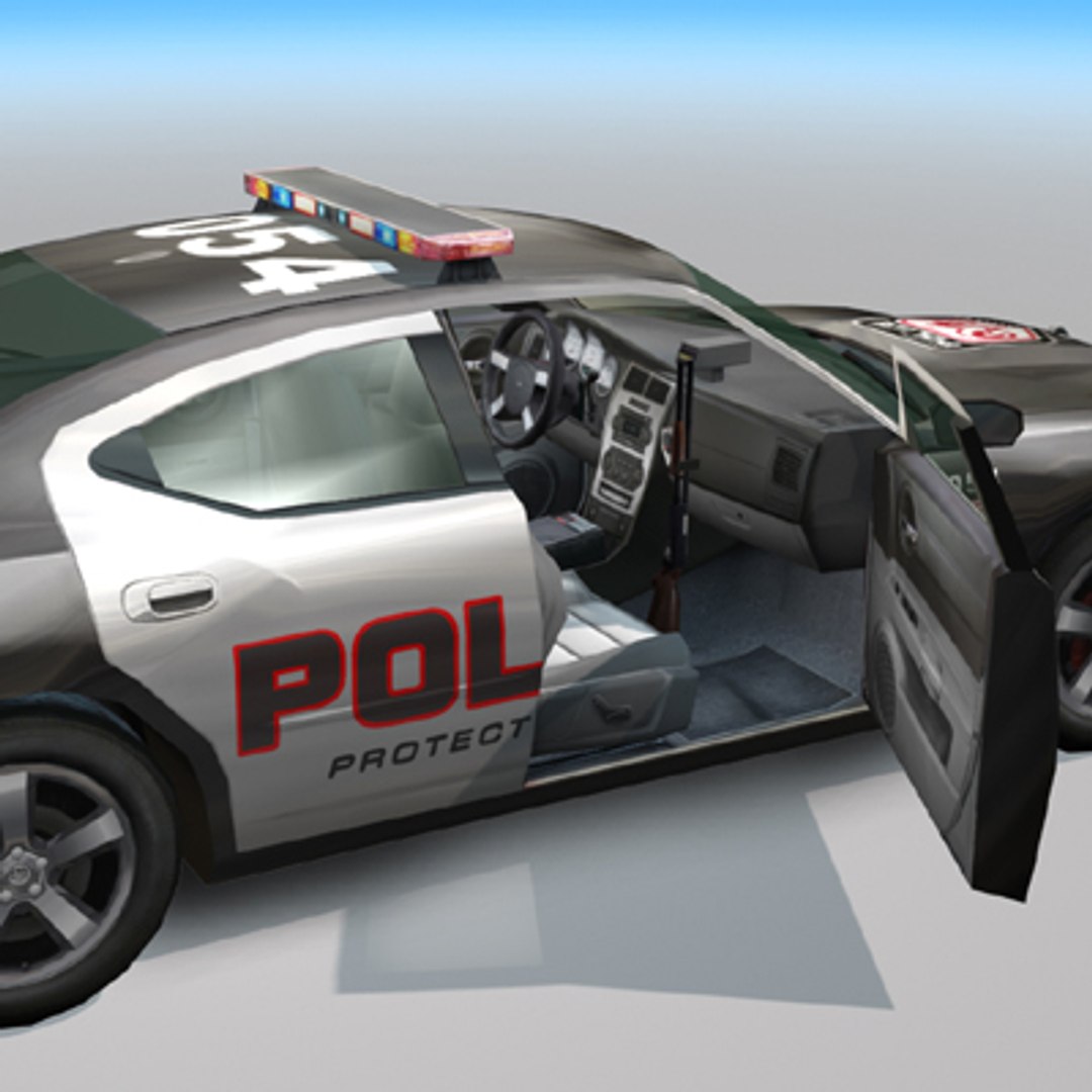 police cars 3d model