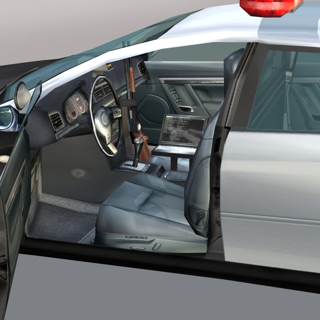 police cars 3d model