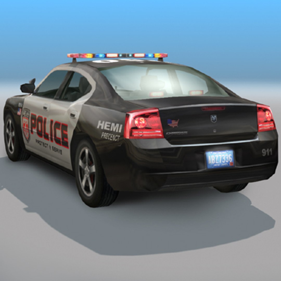 police cars 3d model