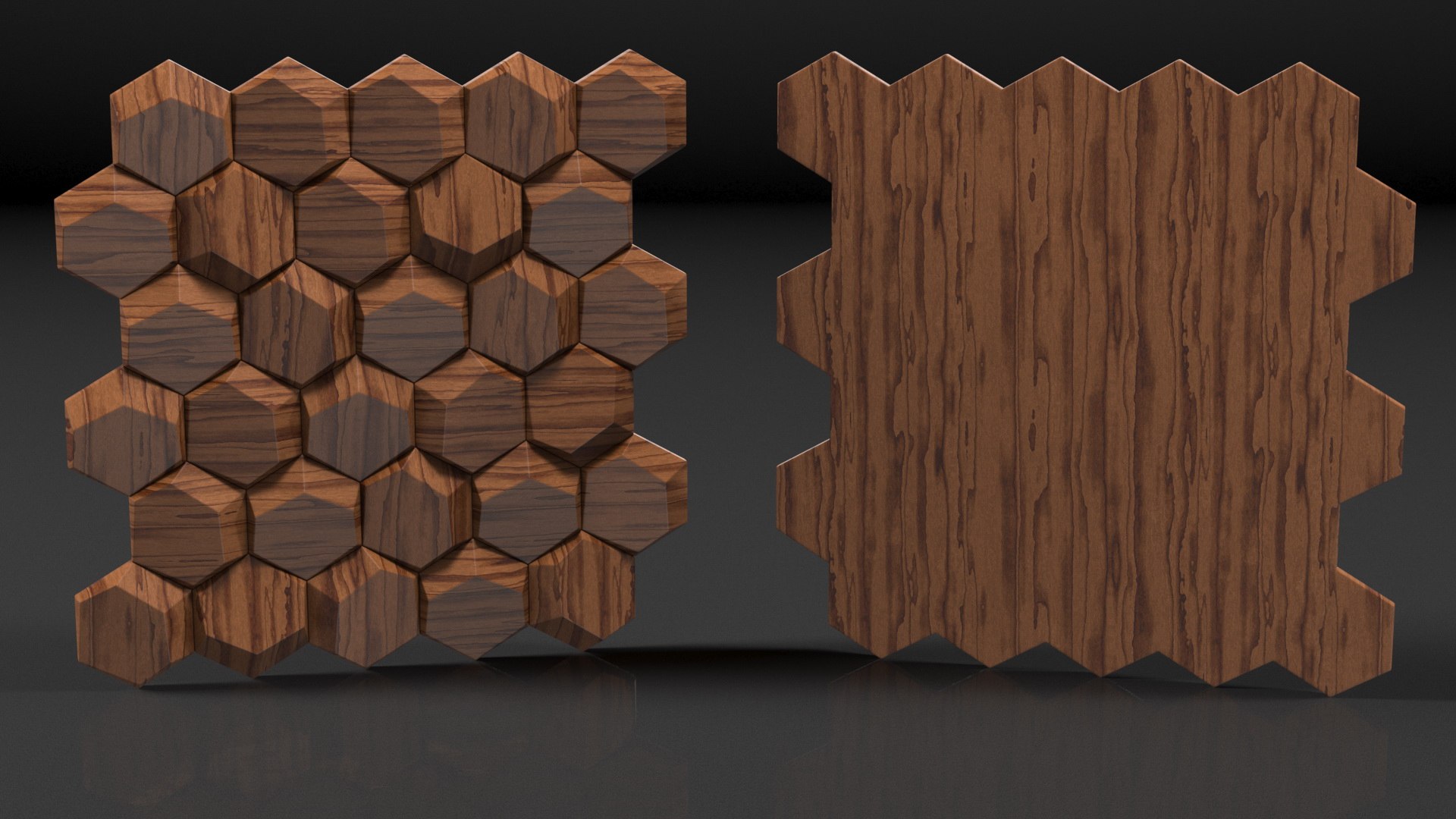 3D Wall Panel Octagon Wood 3D - TurboSquid 1907987