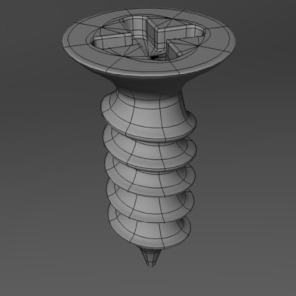 3d model screw parts