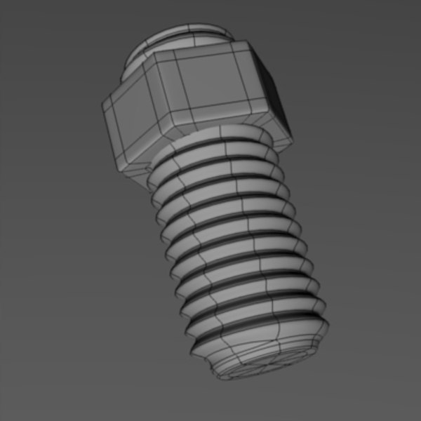 3d model screw parts