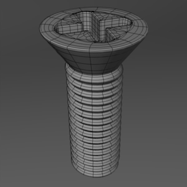 3d model screw parts