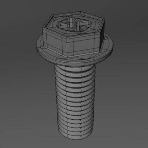 3d model screw parts