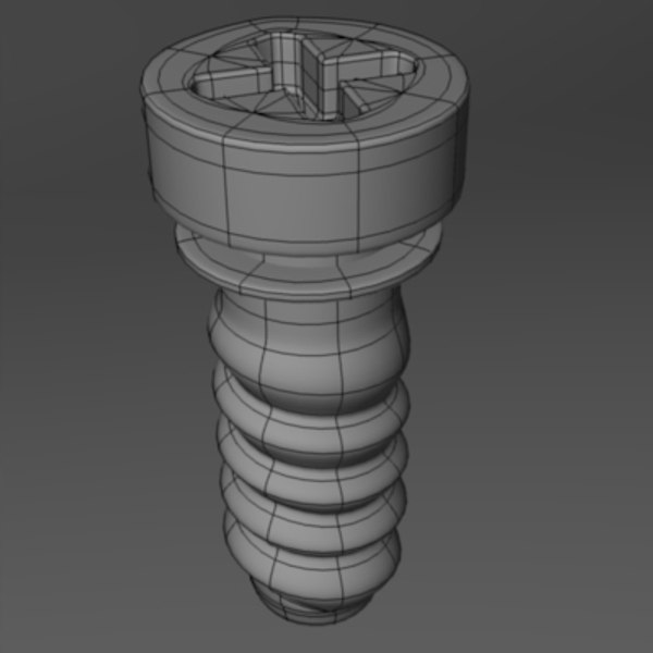 3d model screw parts