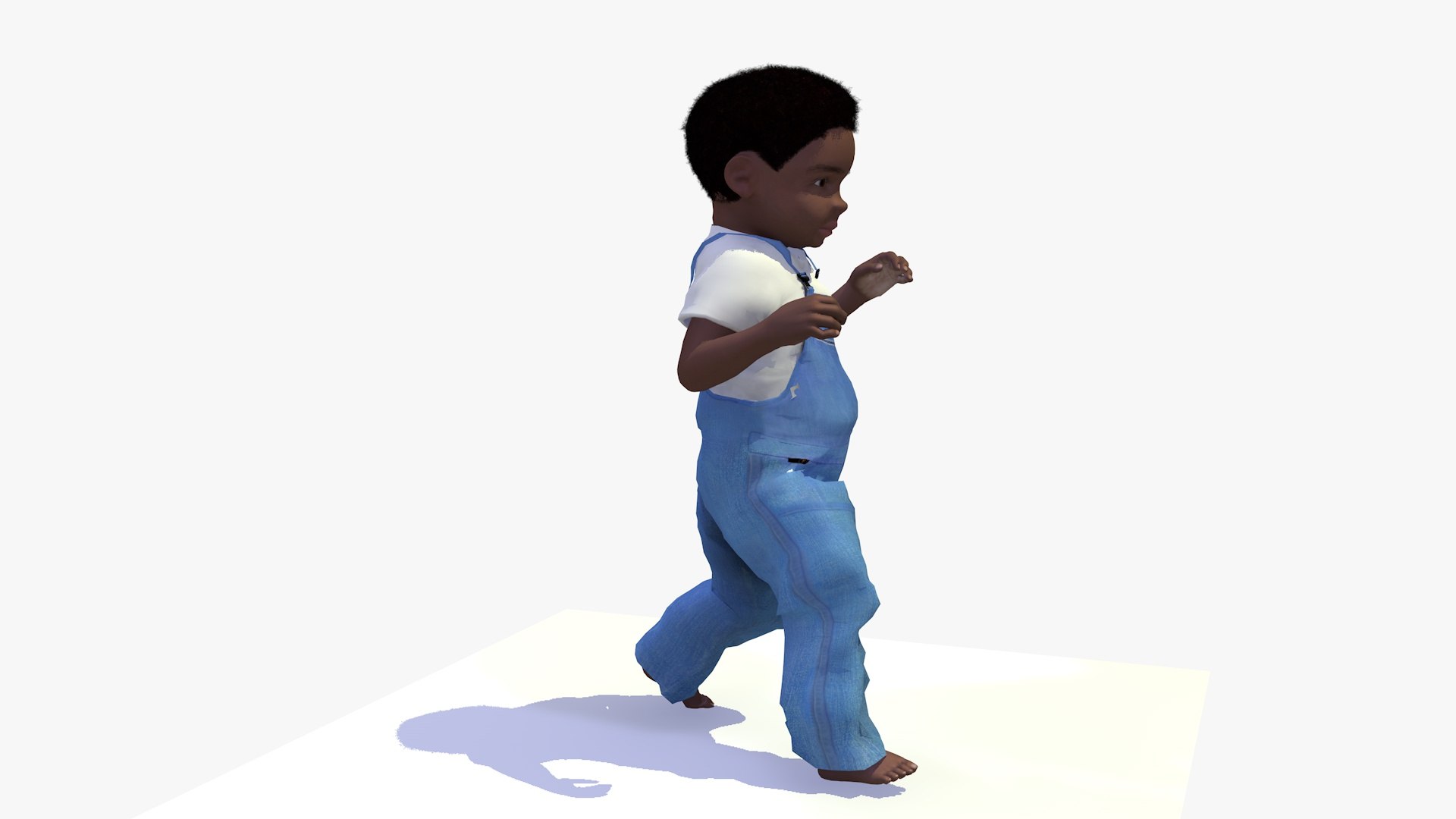 STATIC WALKING AFRO BABY 3D MODEL 3D model - TurboSquid 1884746