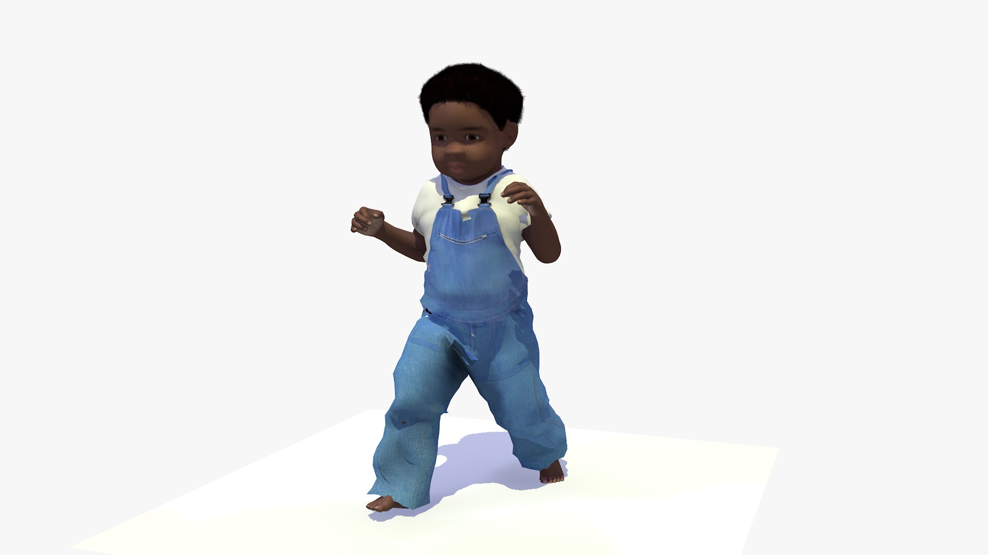 STATIC WALKING AFRO BABY 3D MODEL 3D model - TurboSquid 1884746