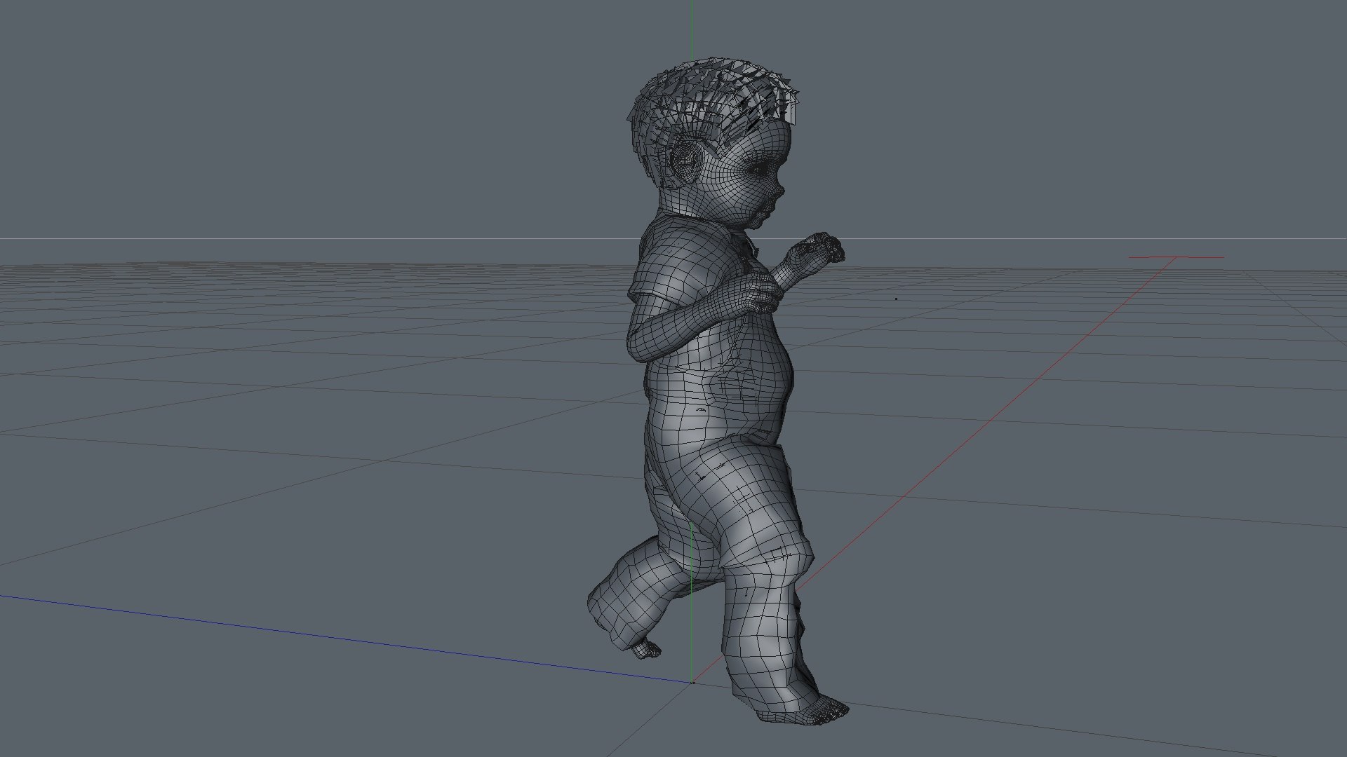 STATIC WALKING AFRO BABY 3D MODEL 3D model - TurboSquid 1884746