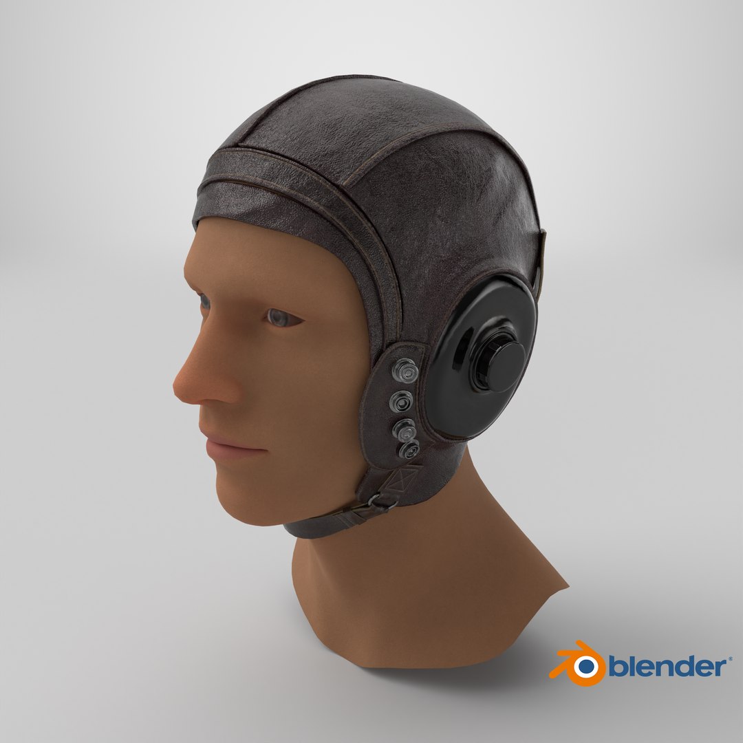 Retro Pilot Cap On Mannequin 3D Model - TurboSquid 2177409