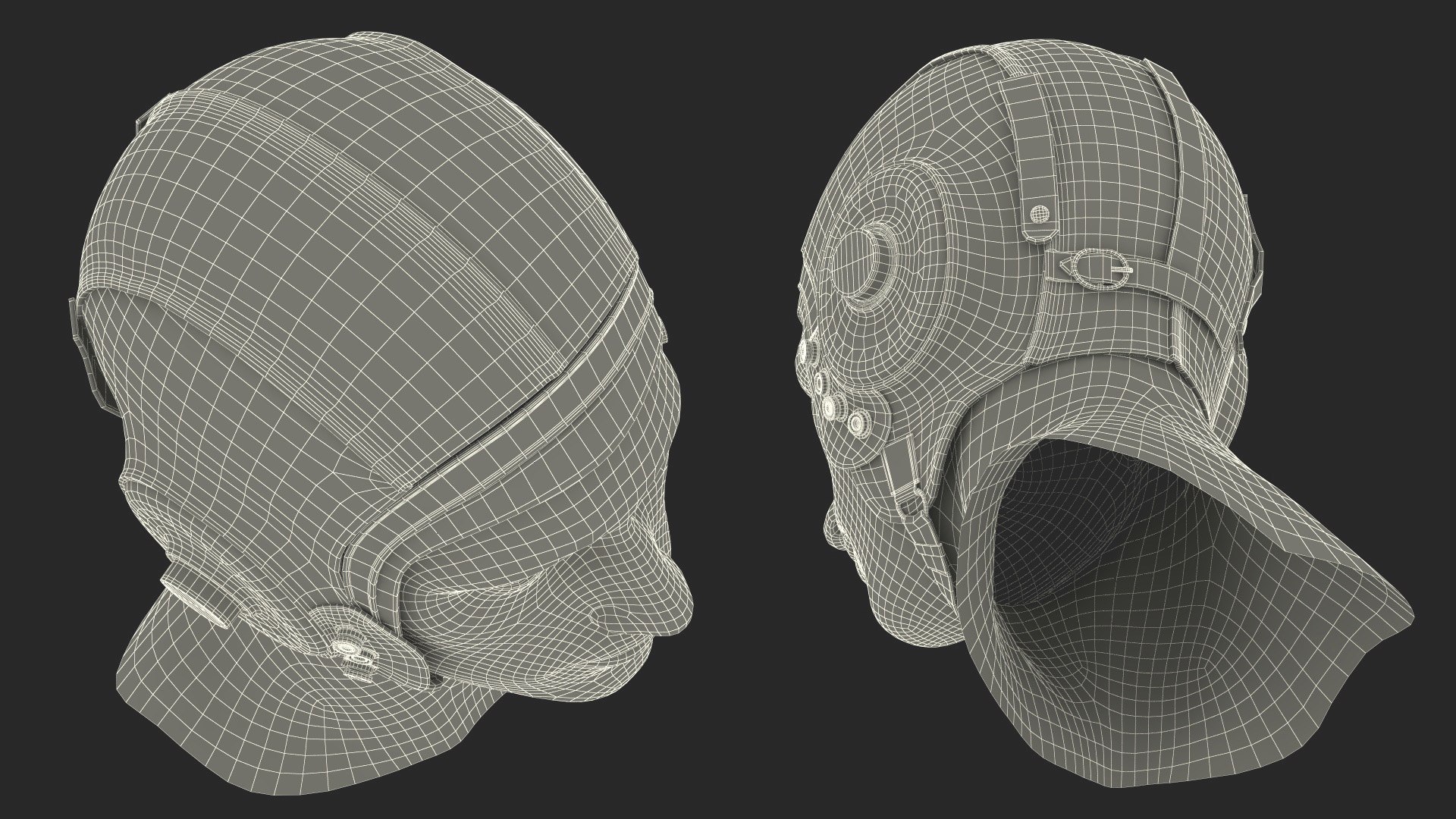 Retro Pilot Cap On Mannequin 3D Model - TurboSquid 2177409