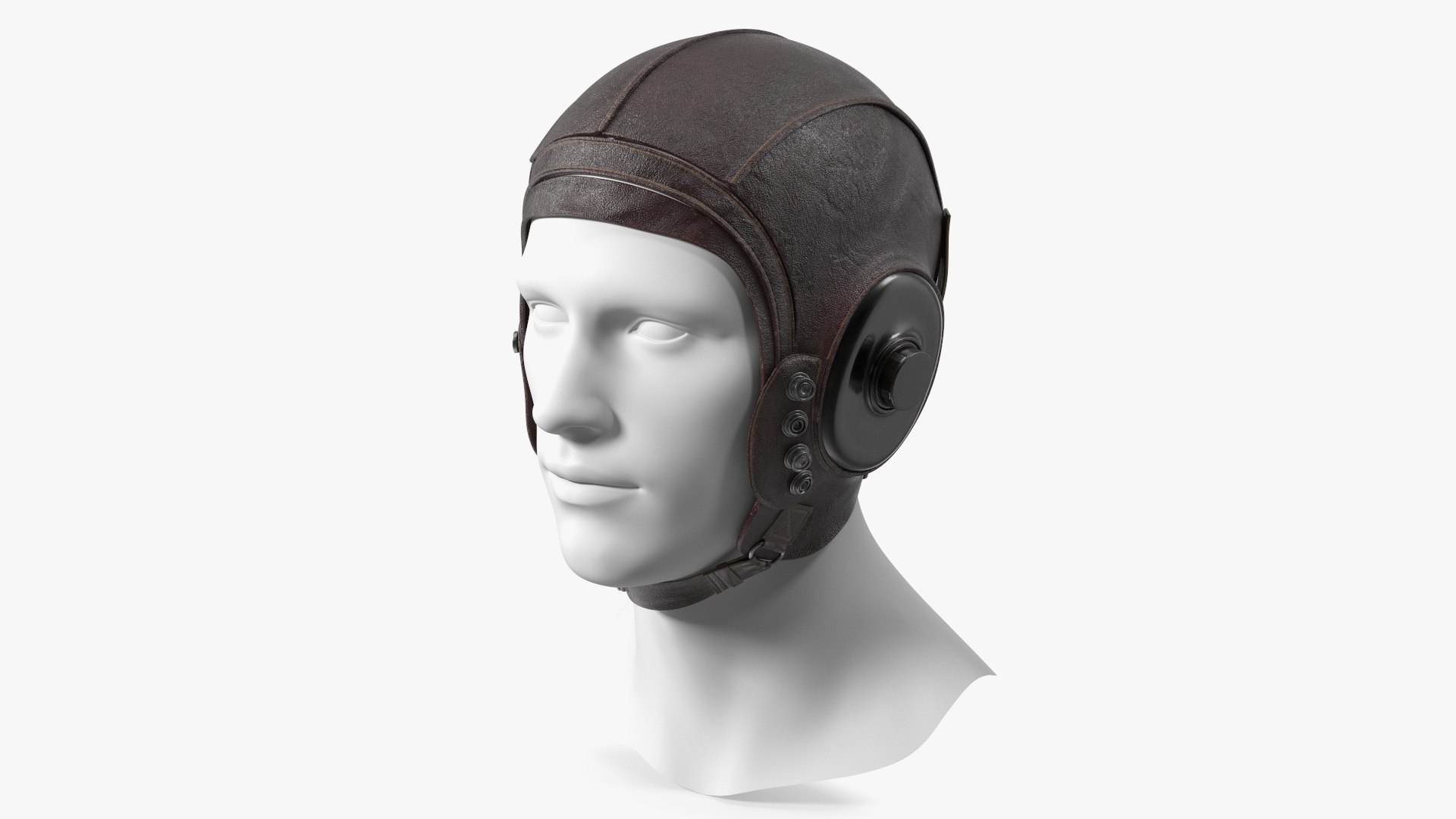 Retro Pilot Cap on Mannequin 3D model - TurboSquid 2177409