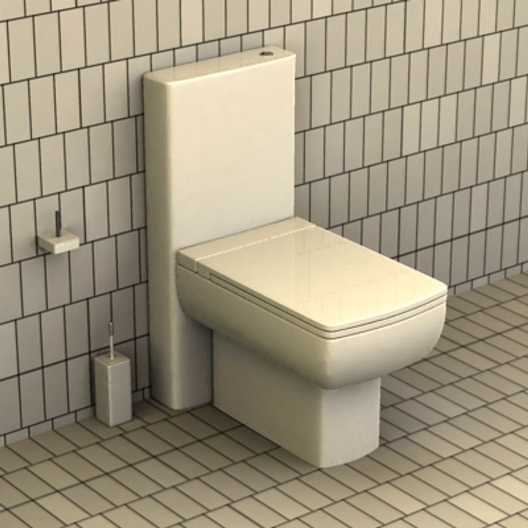 toilet wc 3d model