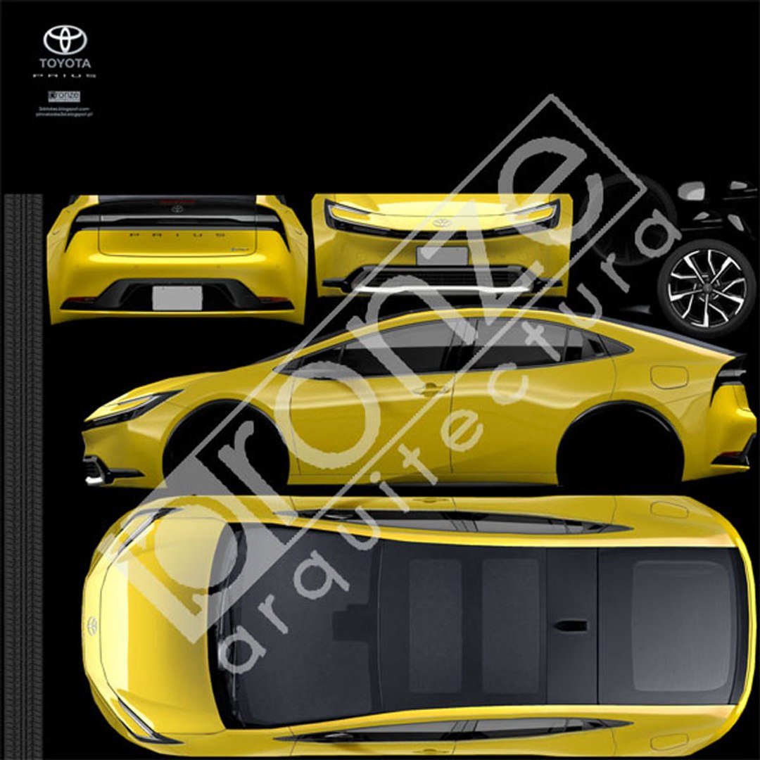 Toyota Prius 2023 3D - TurboSquid 2313425