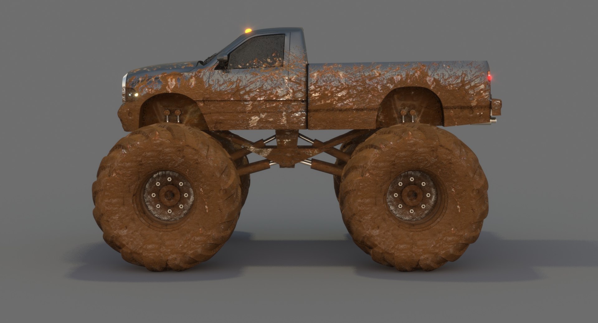 3d Low-poly Dirty Dodge Ram