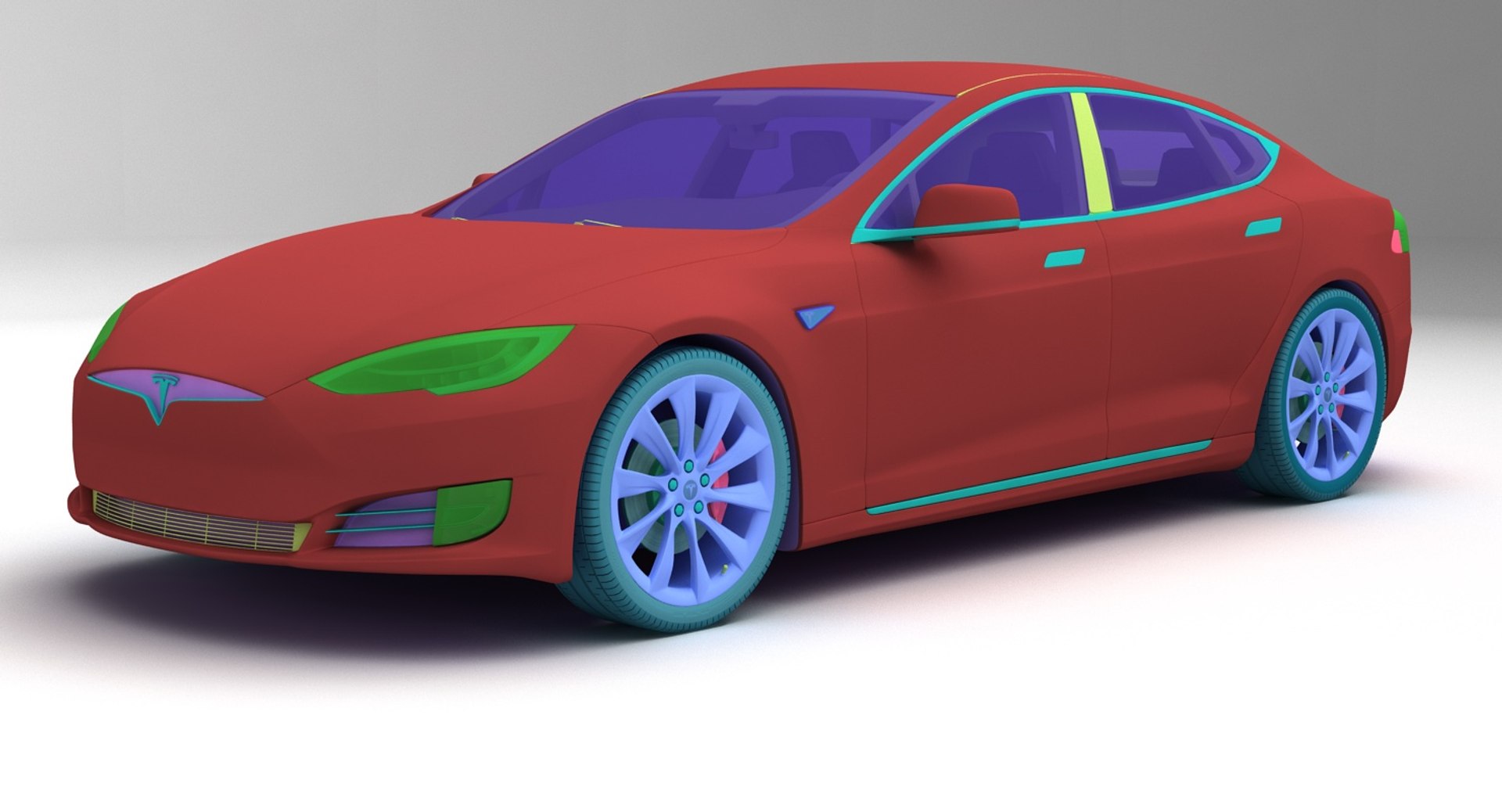3d Tesla S 2017 Model
