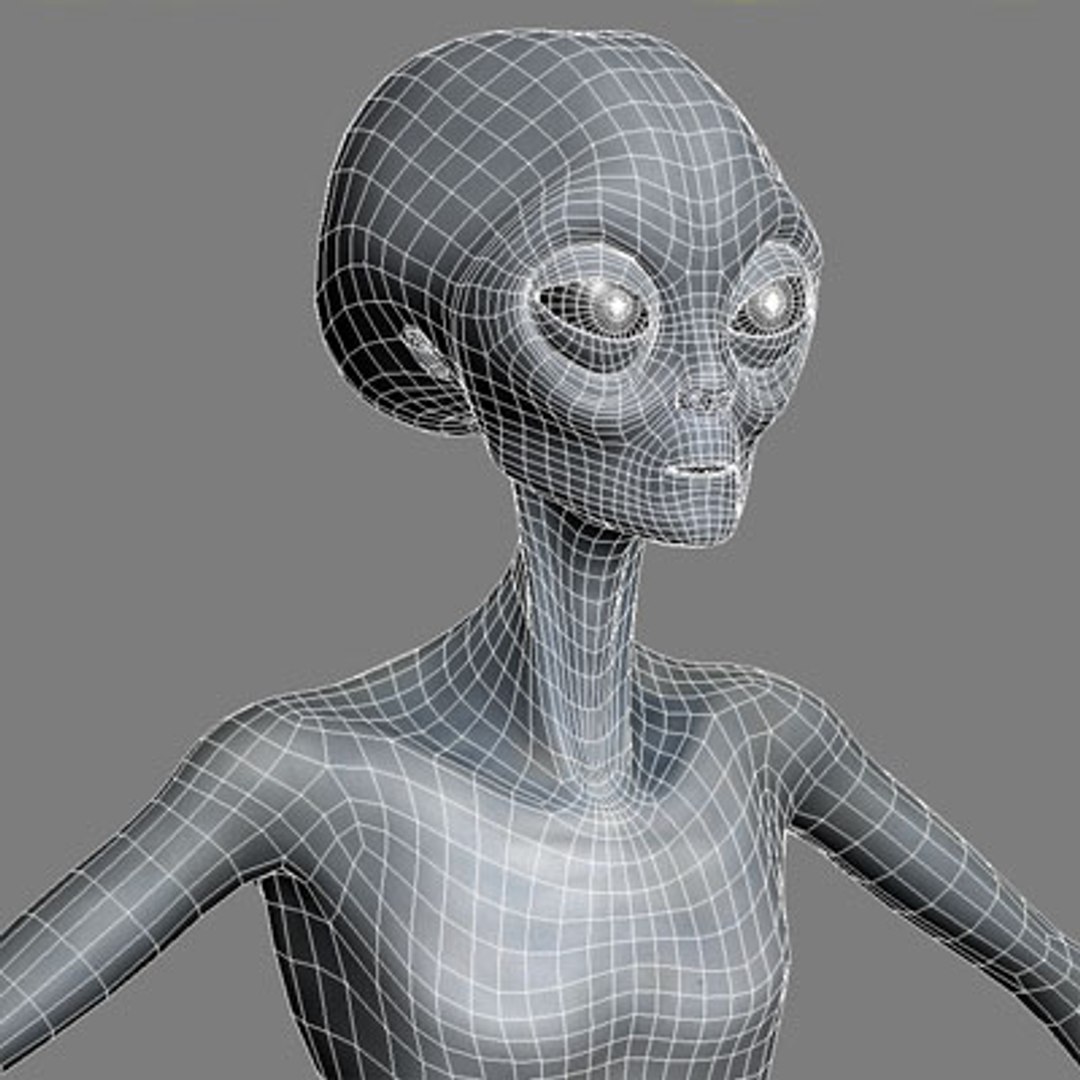 Grey Alien 3d Model