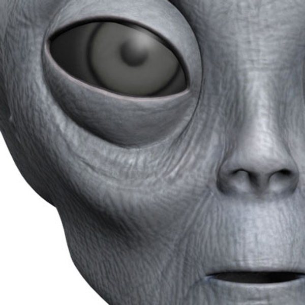 grey alien 3d model