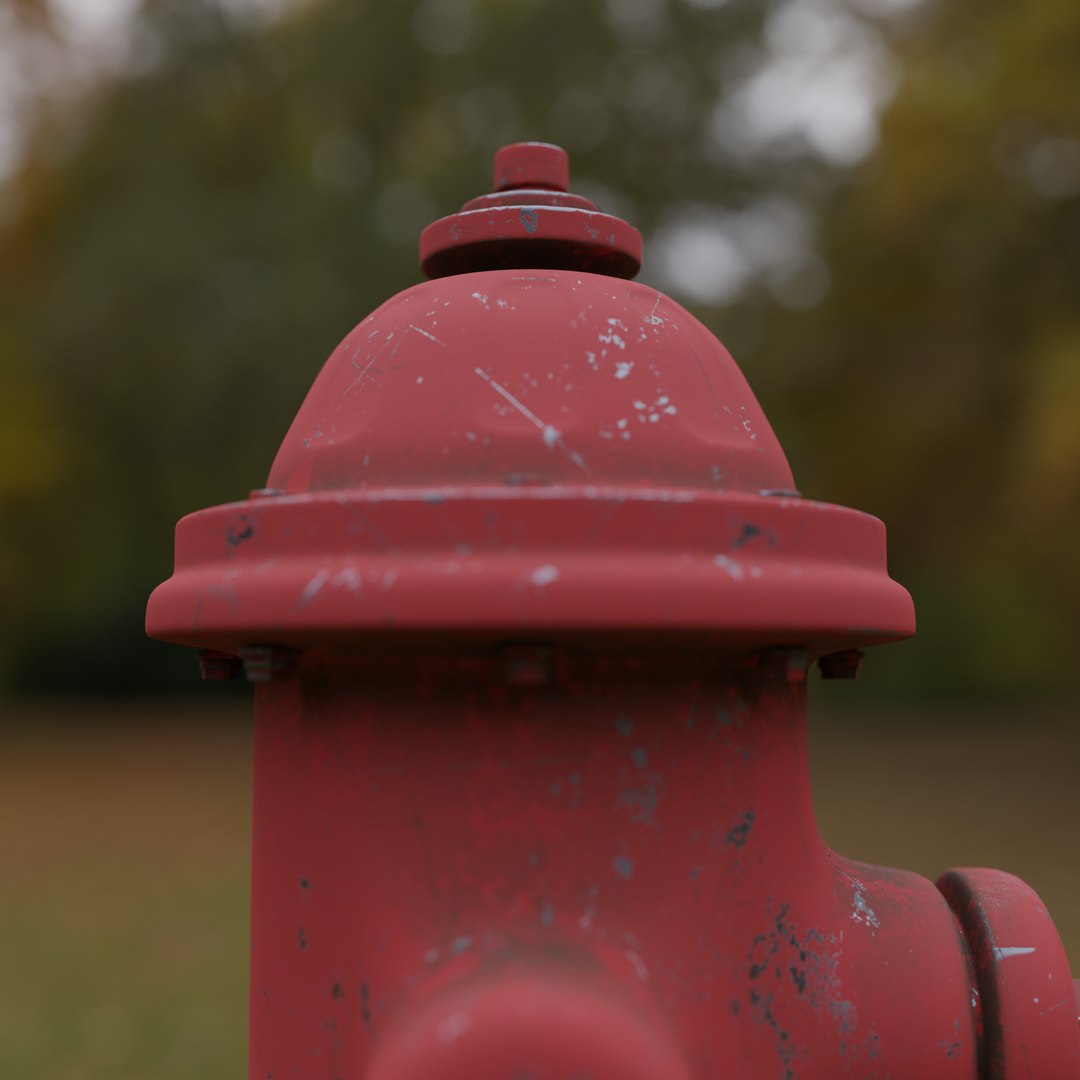 Red Fire Hydrant Dirty And Scratched 3D Model - TurboSquid 1949719