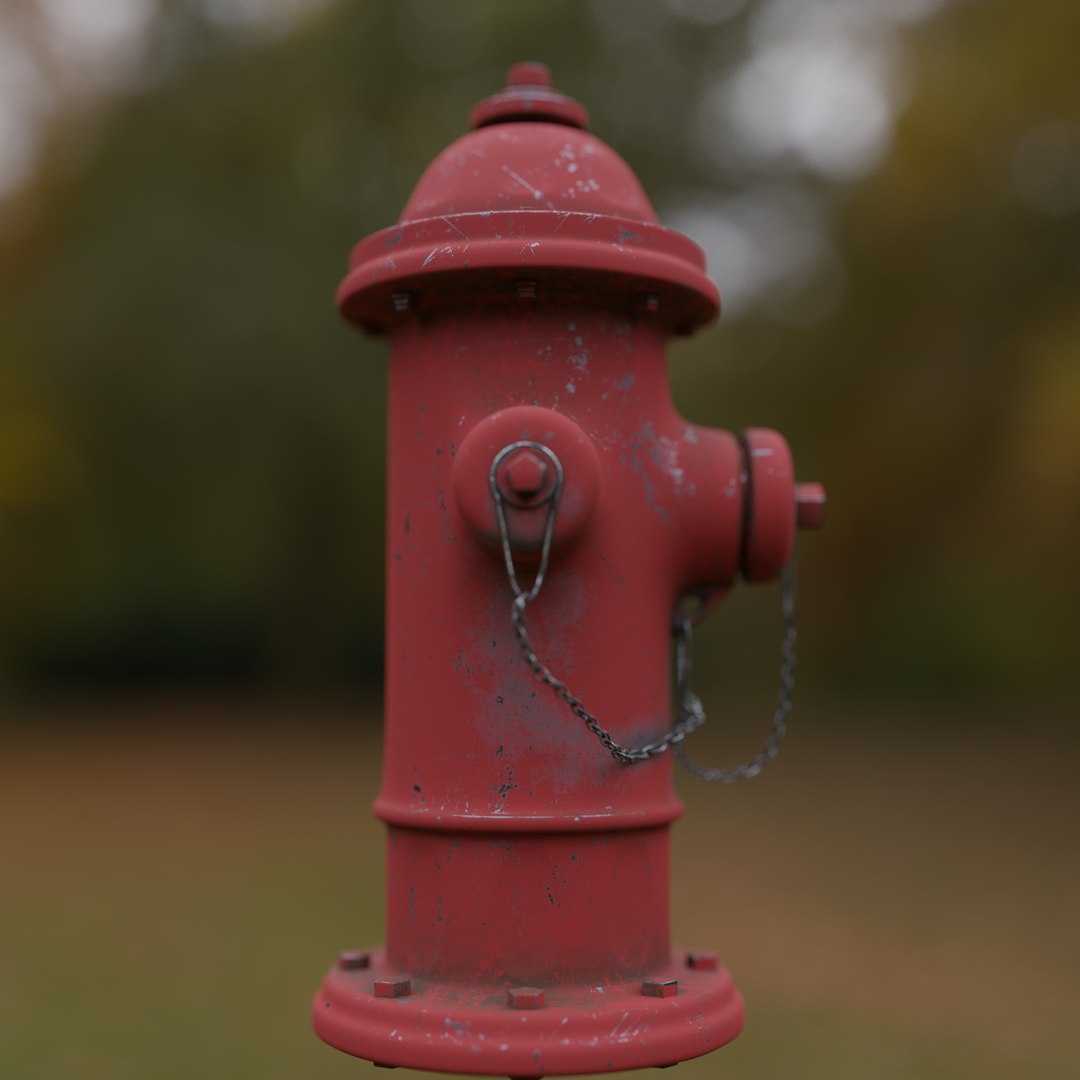 Red Fire Hydrant Dirty And Scratched 3D Model - TurboSquid 1949719