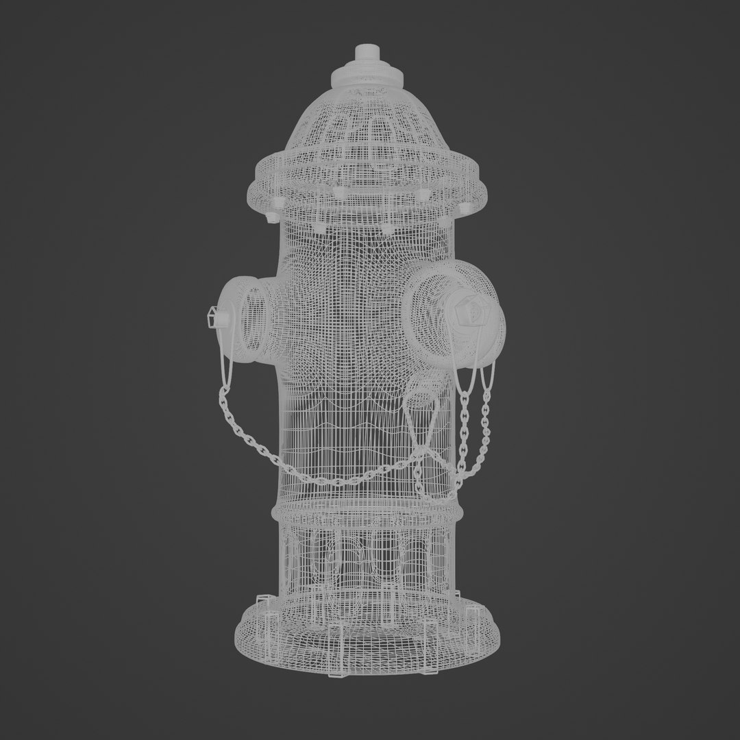 Red Fire Hydrant Dirty And Scratched 3D Model - TurboSquid 1949719