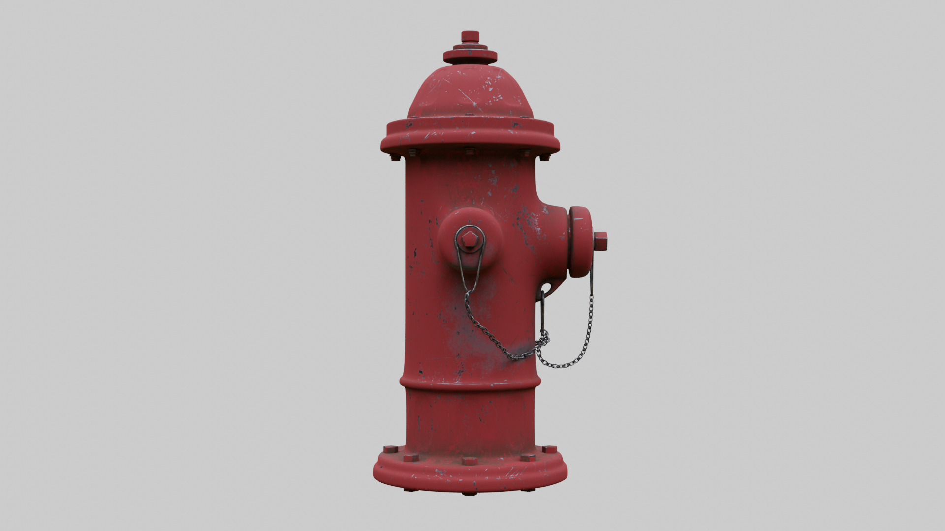 Red Fire Hydrant Dirty And Scratched 3D Model - TurboSquid 1949719