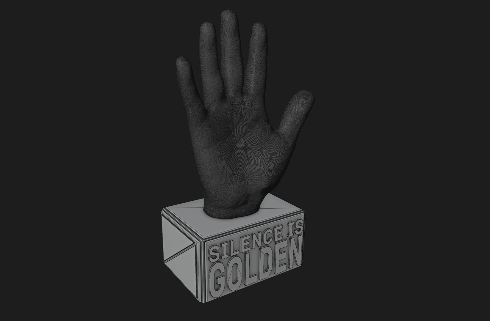 Open Hand Sign Motivational Reminder Model - TurboSquid 2262436