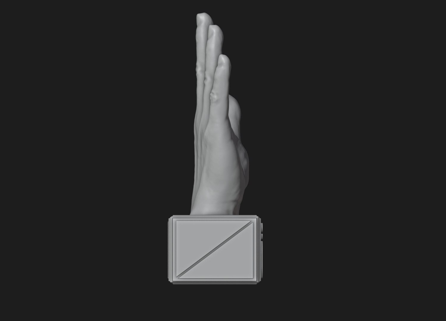 Open Hand Sign Motivational Reminder Model - TurboSquid 2262436