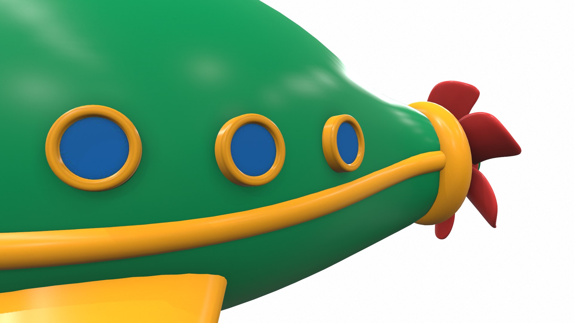 3D Plastic baby toy submarine 1 - TurboSquid 2109212