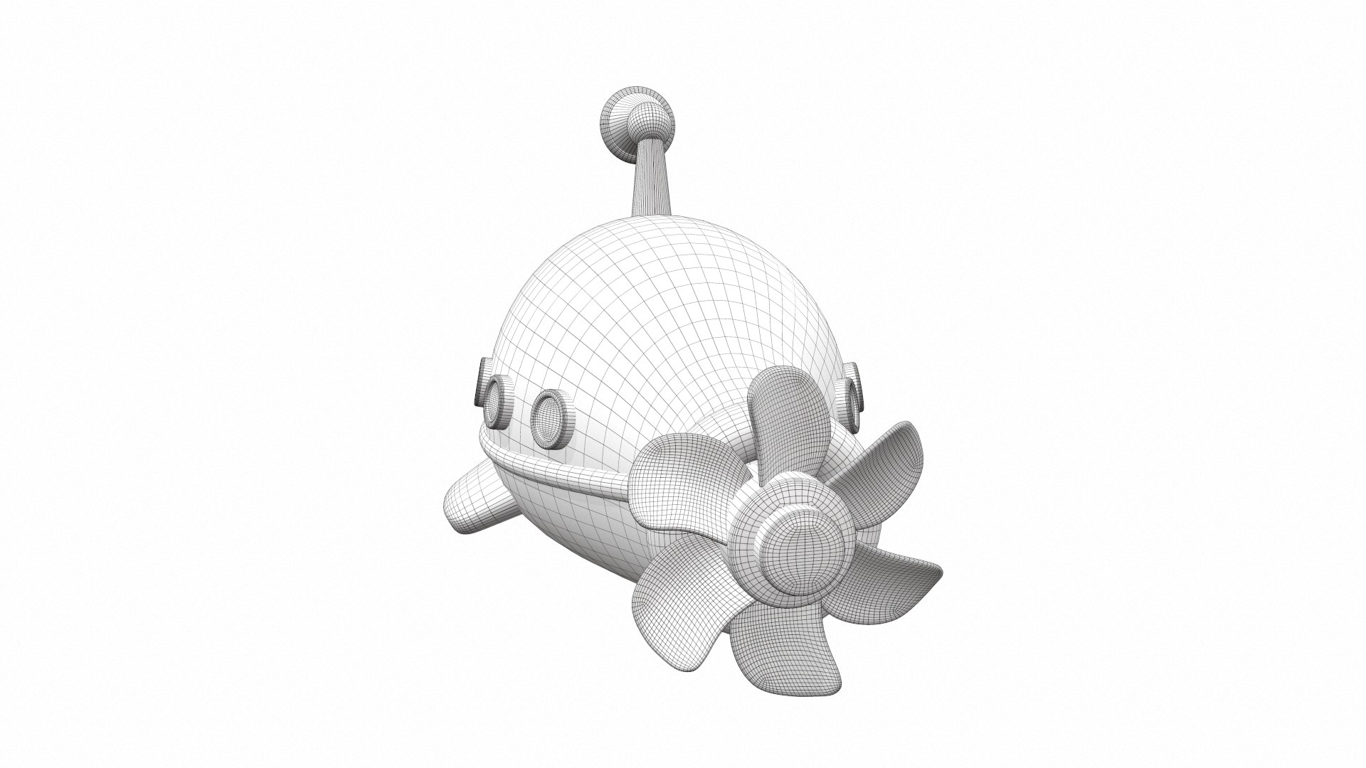 3D Plastic baby toy submarine 1 - TurboSquid 2109212