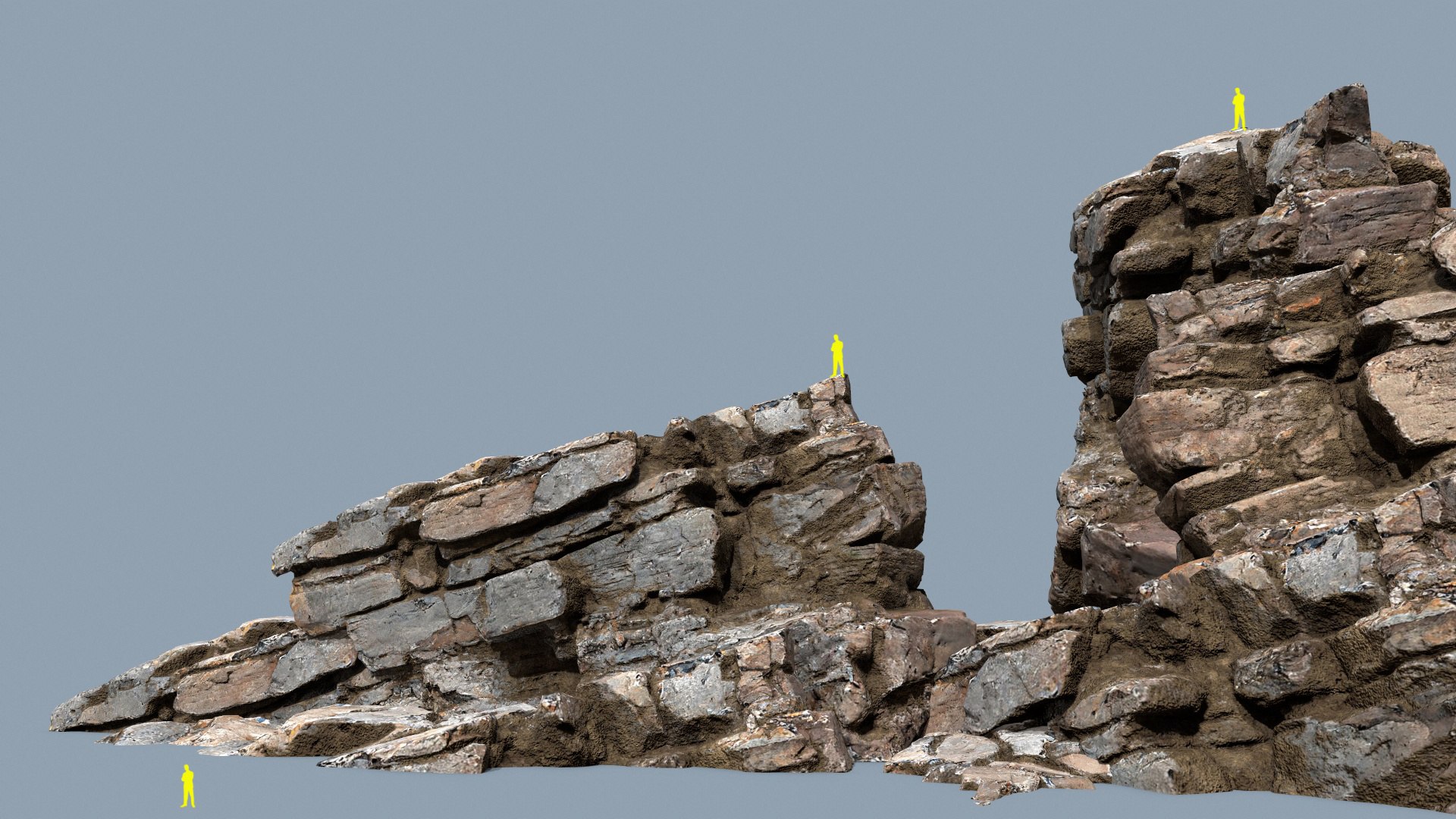 3D Cliff Rocks - TurboSquid 2206888