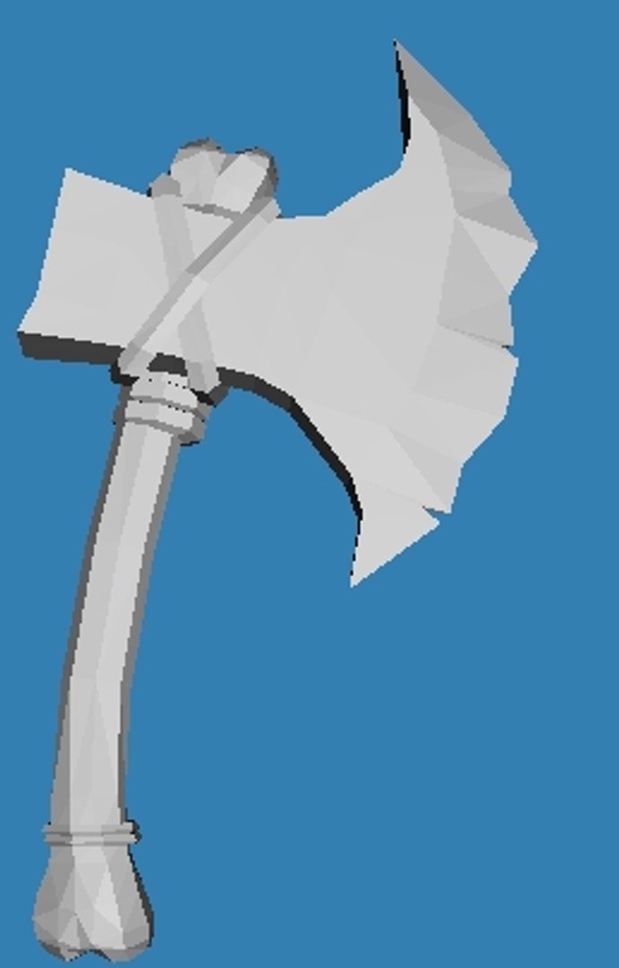 War Axe 3d Model