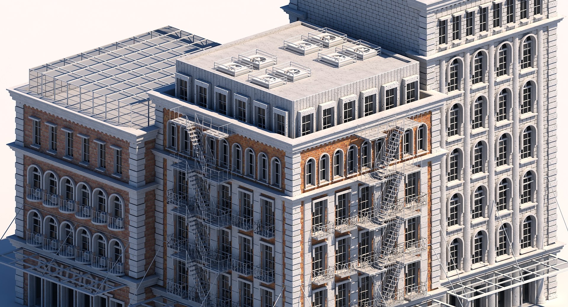 3D model tenement buildings - TurboSquid 1474694