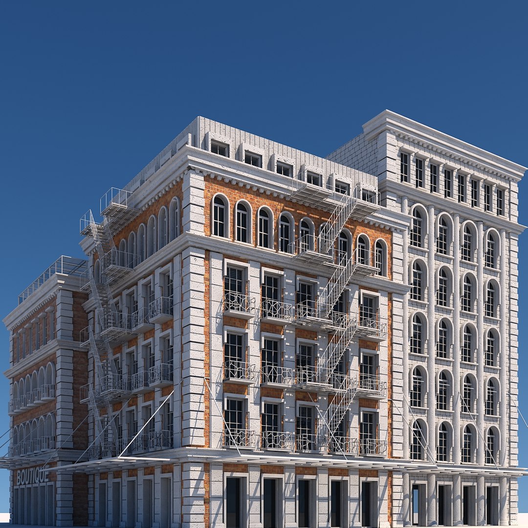 3D model tenement buildings - TurboSquid 1474694