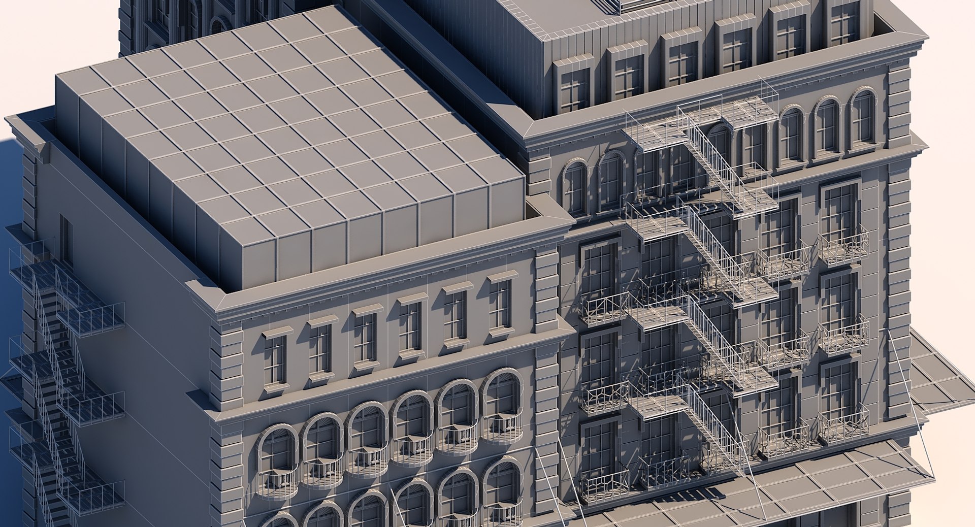 3D model tenement buildings - TurboSquid 1474694