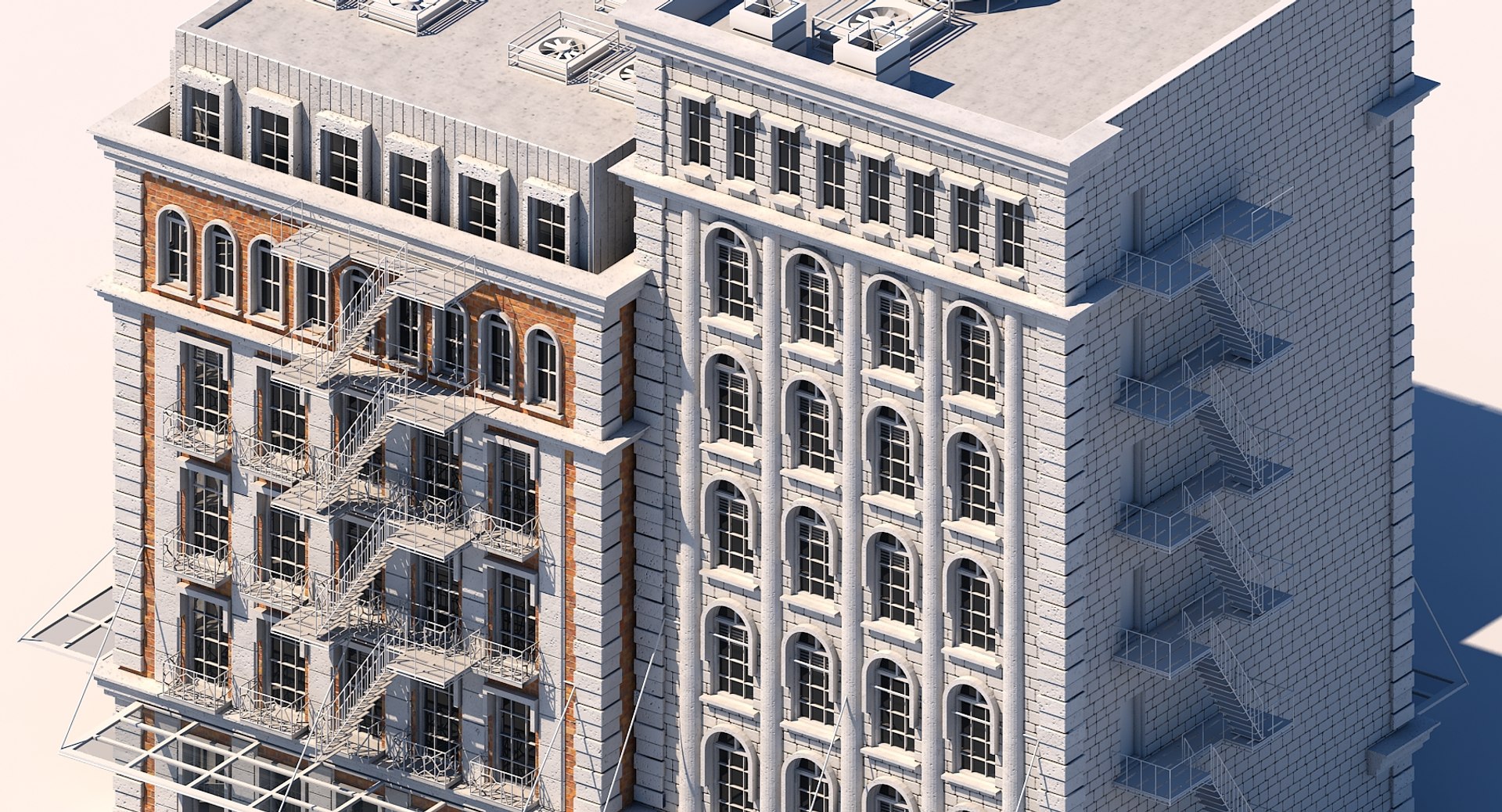 3D model tenement buildings - TurboSquid 1474694