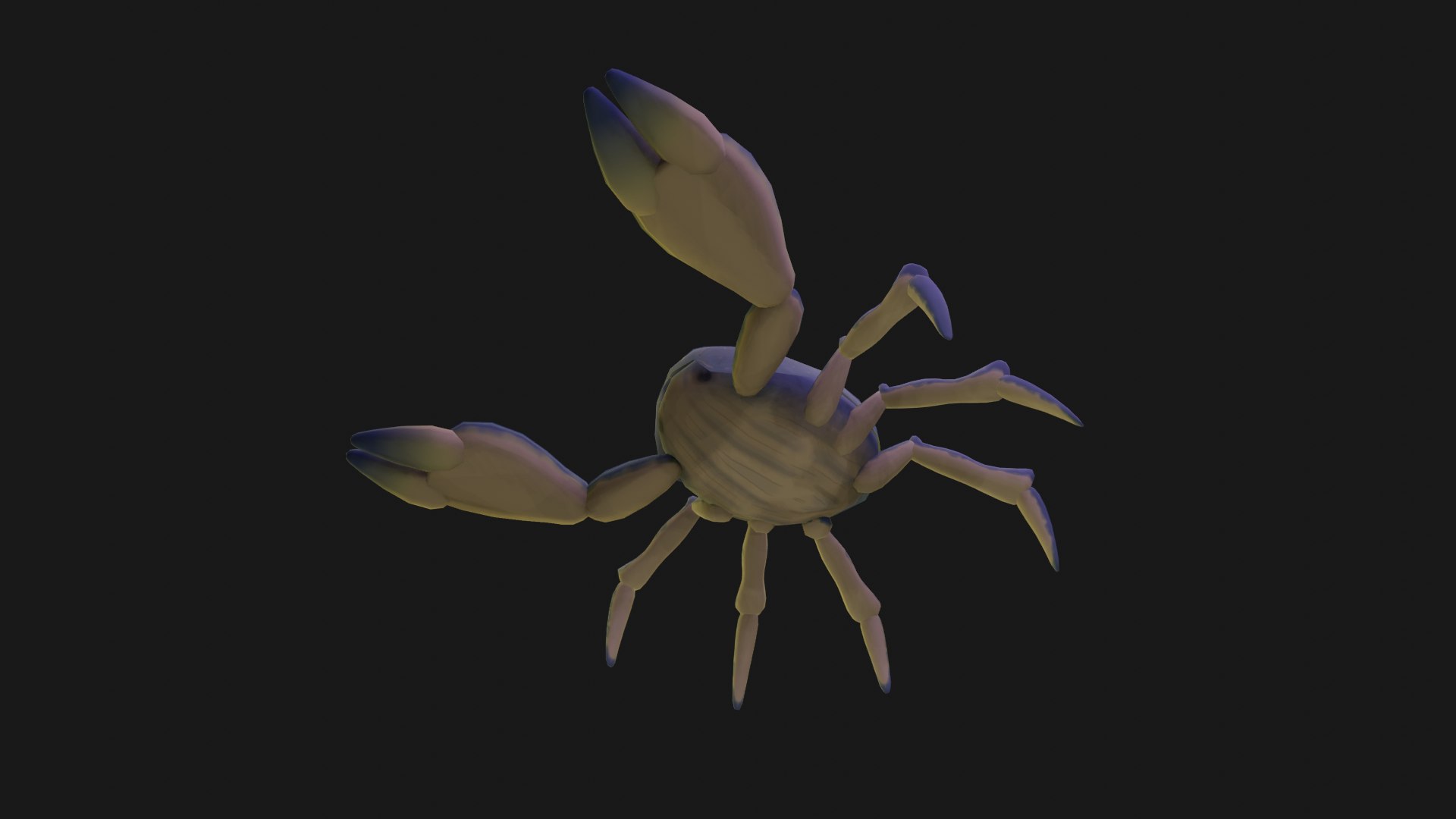 Textured and animated blue crab or crustacean 3D - TurboSquid 2171768
