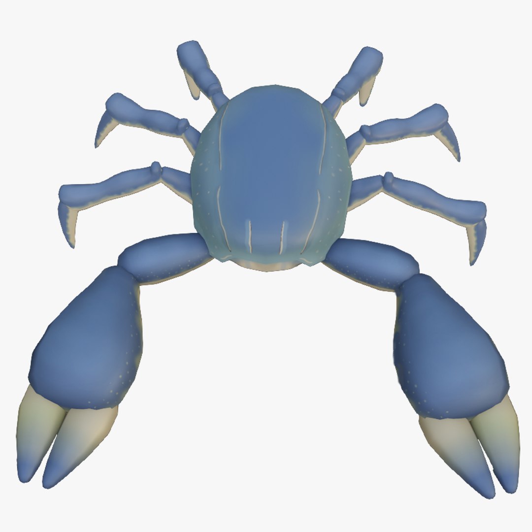 Textured and animated blue crab or crustacean 3D - TurboSquid 2171768