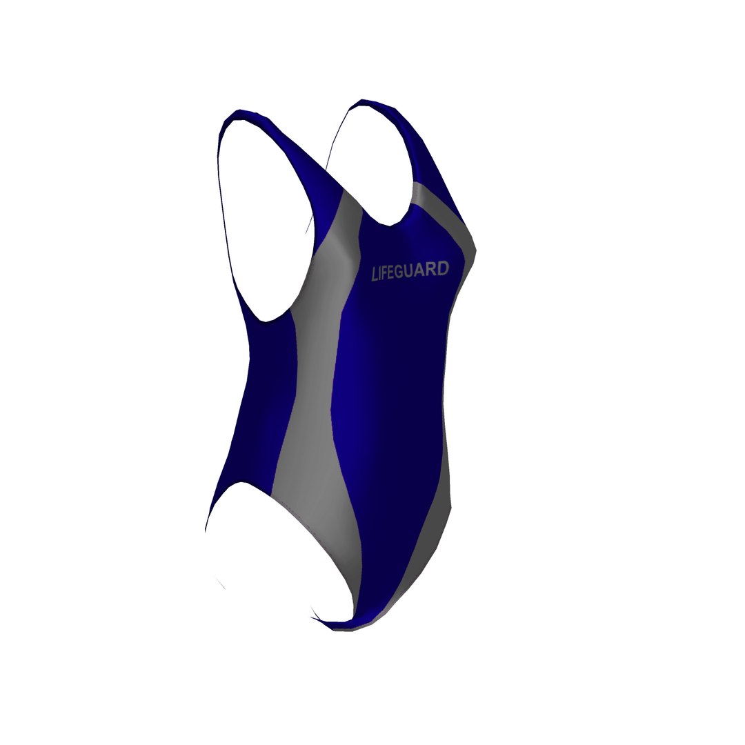 Blue Womens Lifeguard 3D Model - TurboSquid 1615422