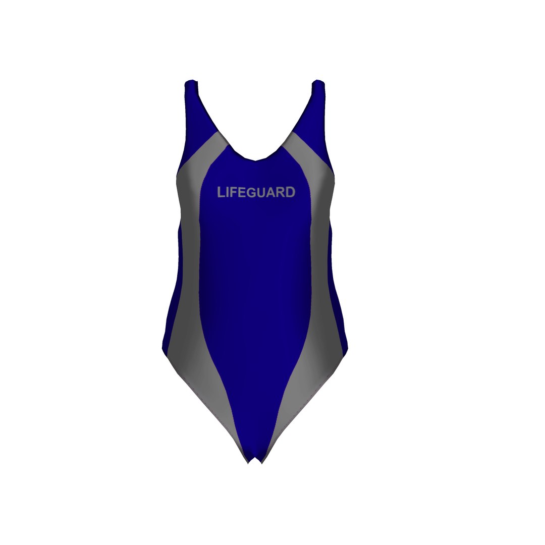Blue Womens Lifeguard 3D Model - TurboSquid 1615422